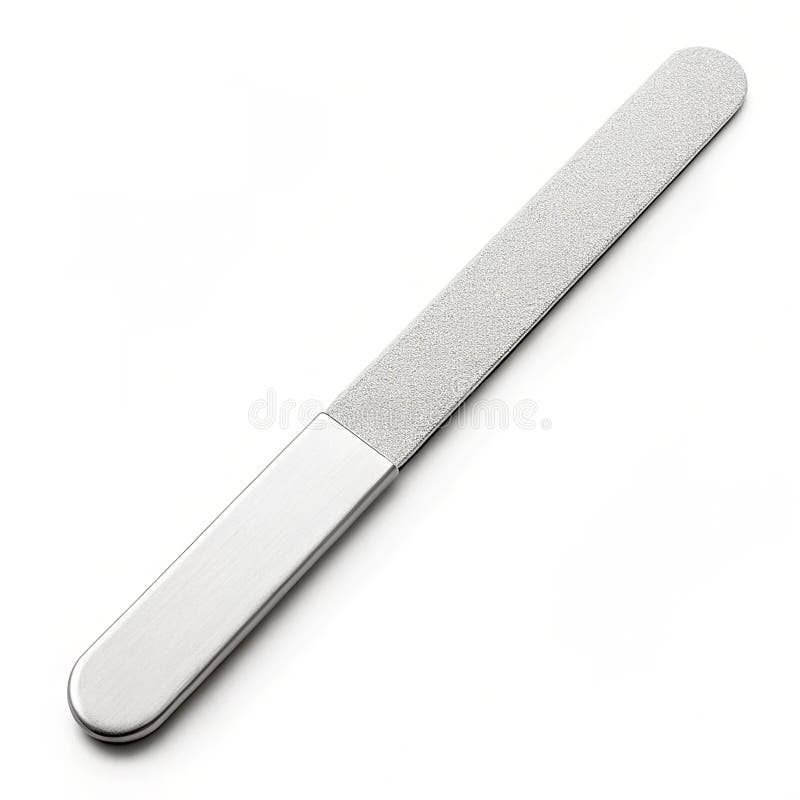 Nail File with Pink Handle. Manicure Tool Used for Smoothing and ...