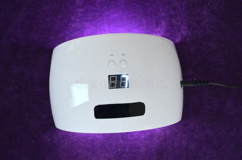 Nail Gel Salon. UV Lamp with Timer Stock Image - Image of estetica ...