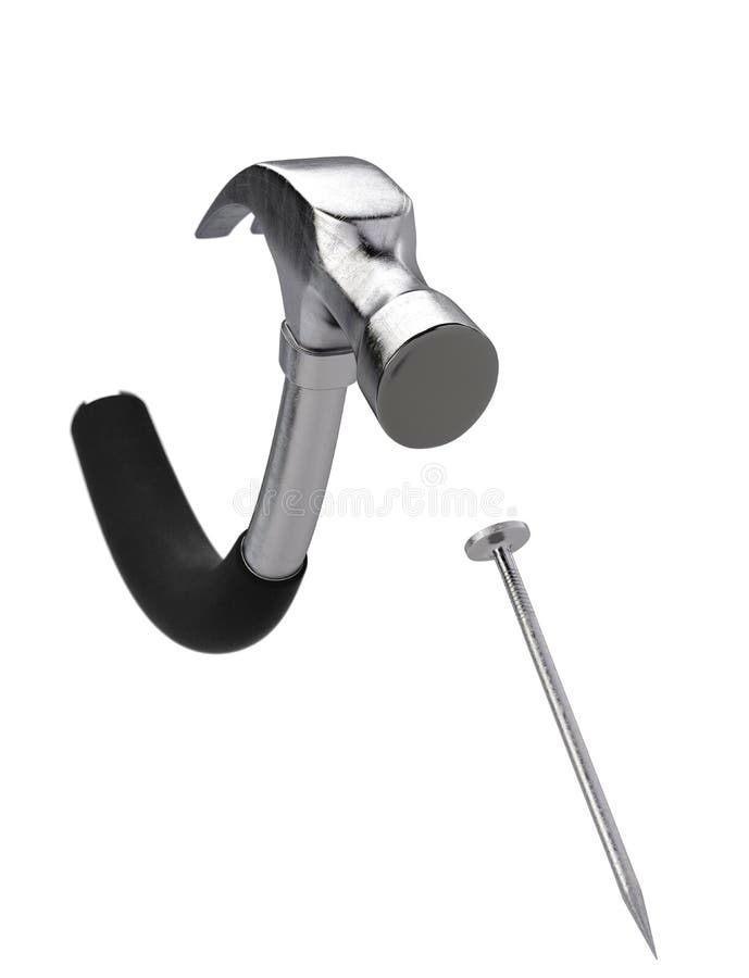 Nail and Hammer stock photo. Image of shiny, hammer, iron - 26806264