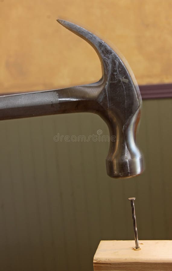 Nail Hammering stock image. Image of tools, hands, hammering - 27023391
