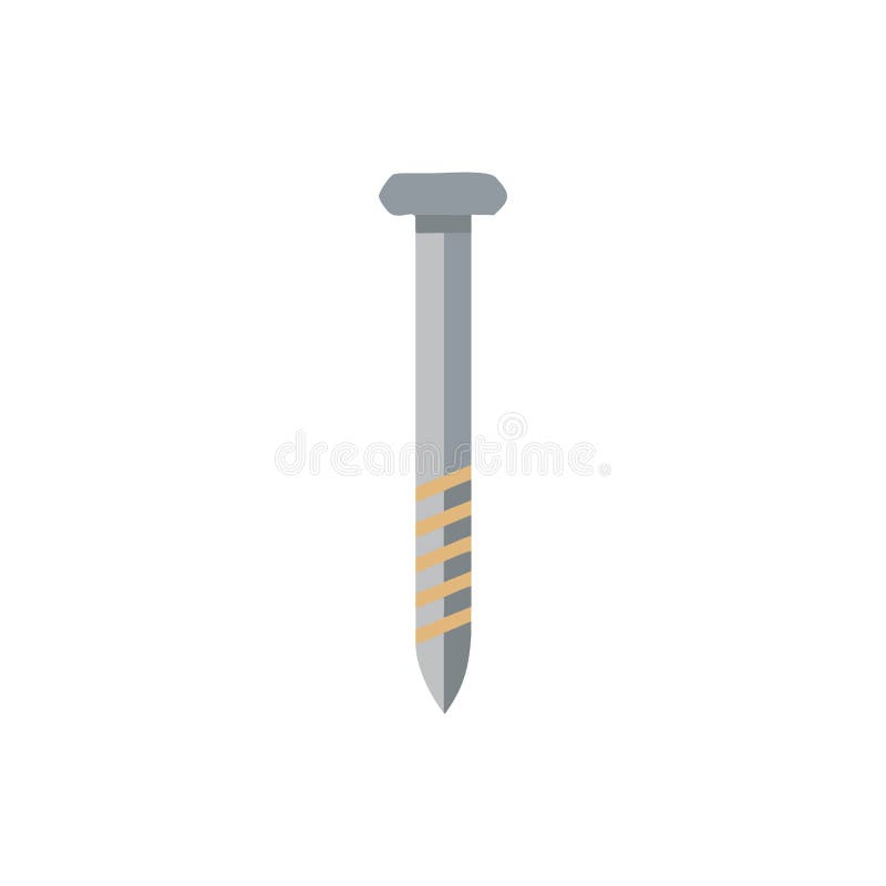 Nail Icon for DIY Projects stock photo. Illustration of building ...