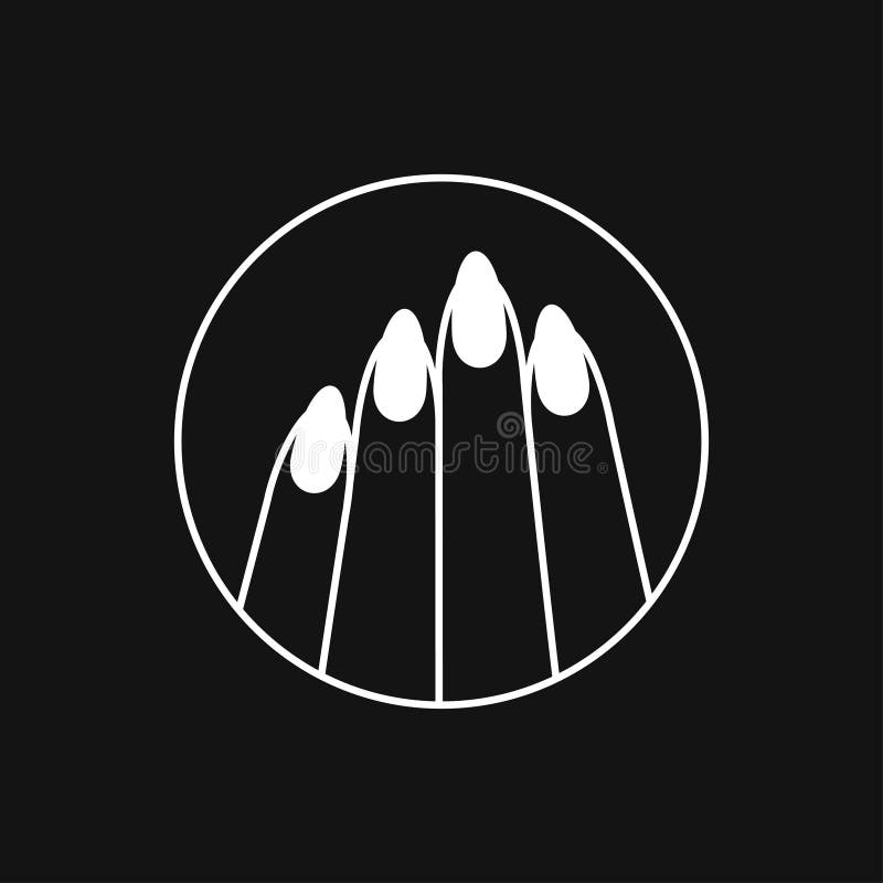 Nail Icon Logo, Illustration, Vector Sign Symbol for Design Stock ...