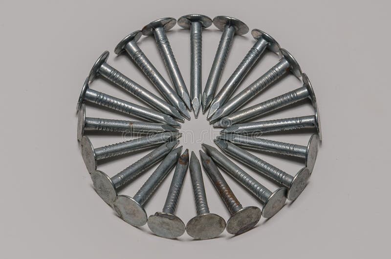 Nail circle stock photo. Image of material, gold, connection - 17458806