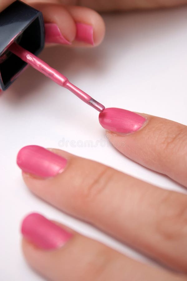 Figures on nails stock photo. Image of female, cosmetic - 2720894