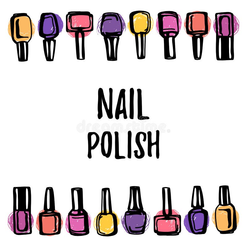 Nail polish background stock vector. Illustration of background - 140996082