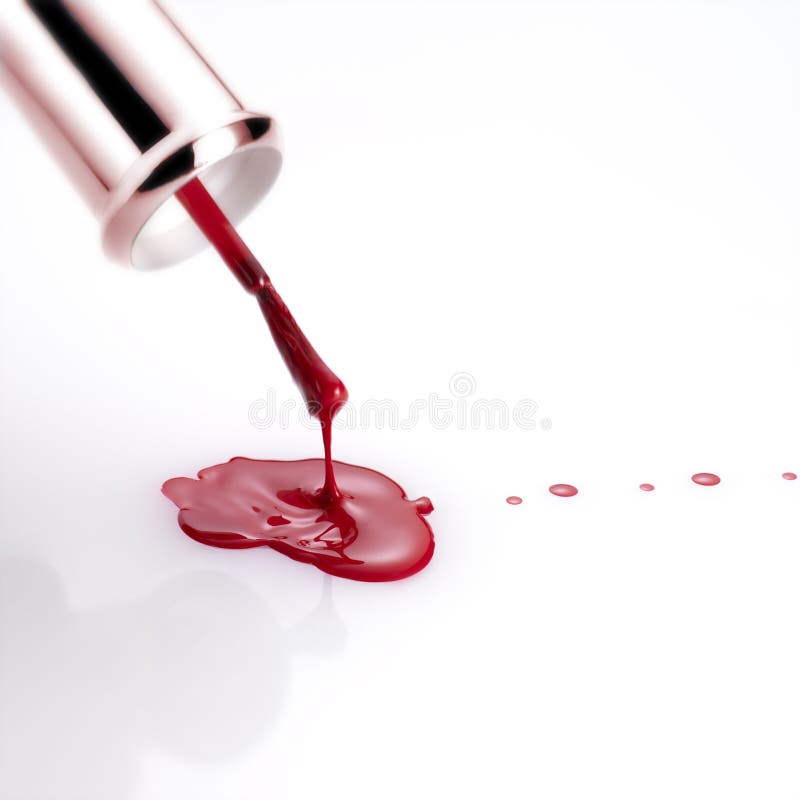 Nail Polish Dripping from Brush Stock Image - Image of enamel, close ...