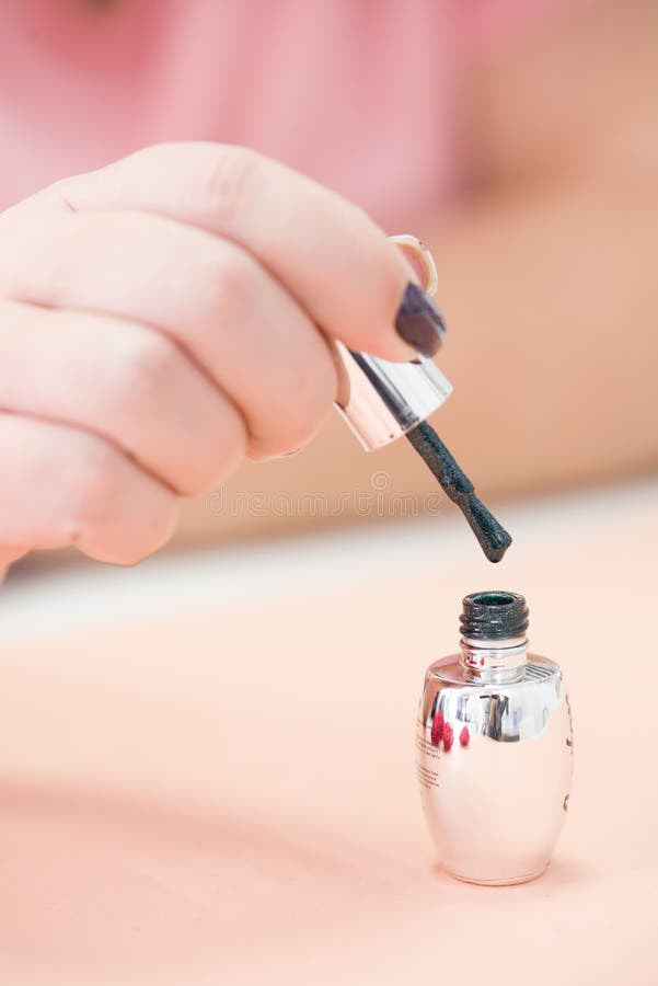 Nail Polish in the Hands of the Master. Funds for Manicureand and Nail ...