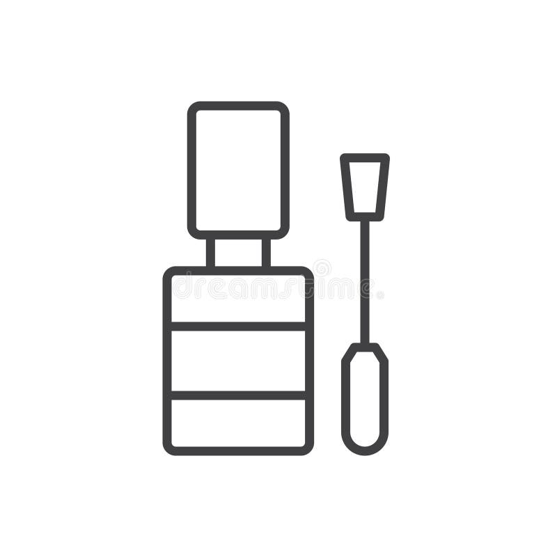 Nail Polish Icon stock illustration. Illustration of design - 377973459