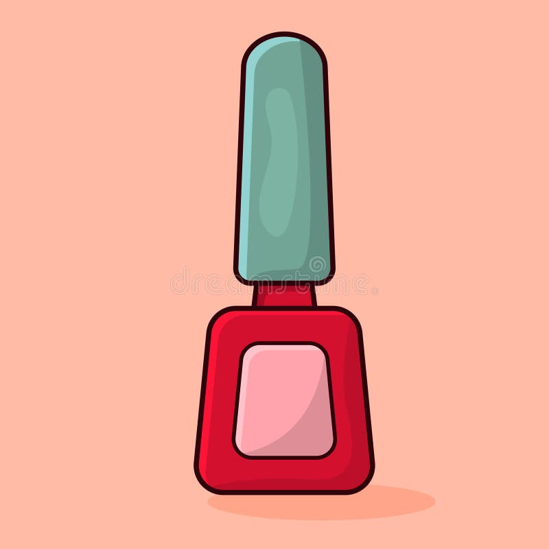 Nail Polish Isolated Cartoon Vector Illustration in Flat Style Stock ...