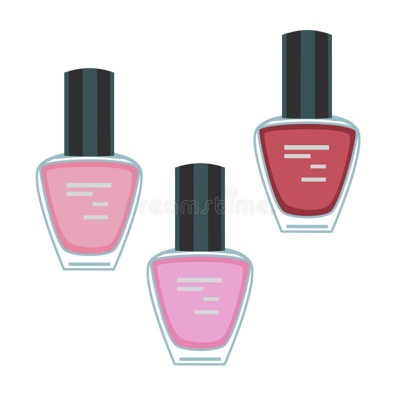 Nail polish vector graphic stock illustration. Illustration of enamel ...