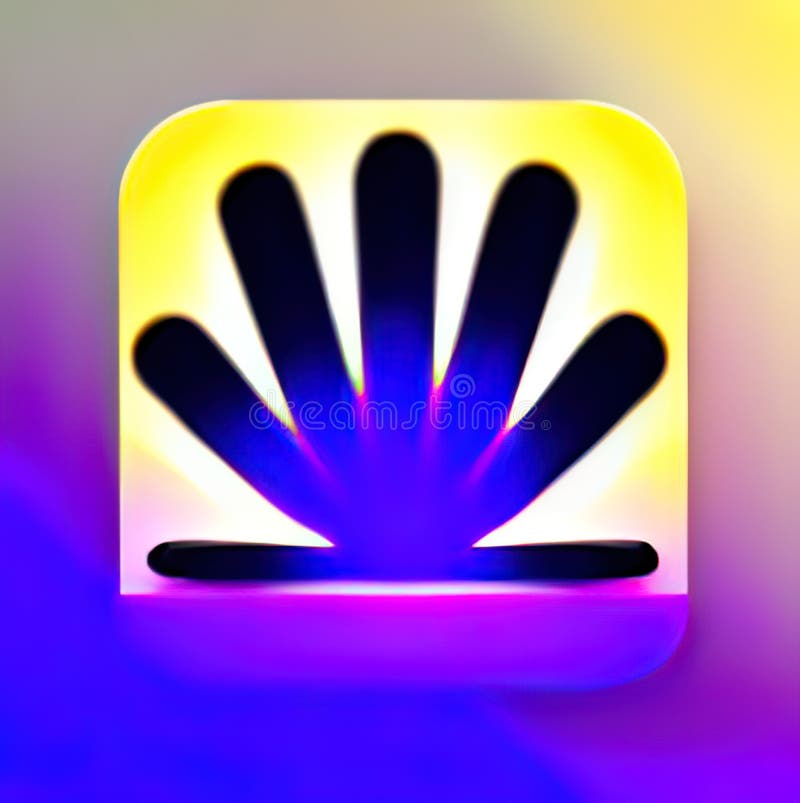 Nail Salon Software App Style Icon. Generative AI. Stock Illustration ...