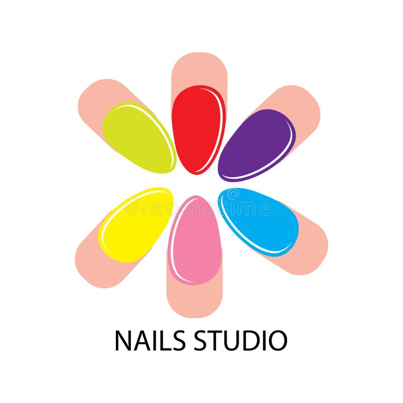 Nail studio logo vector stock vector. Illustration of makeup - 173999010