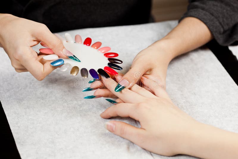 Nail studio stock image. Image of hands, nail, acrylic - 36005281