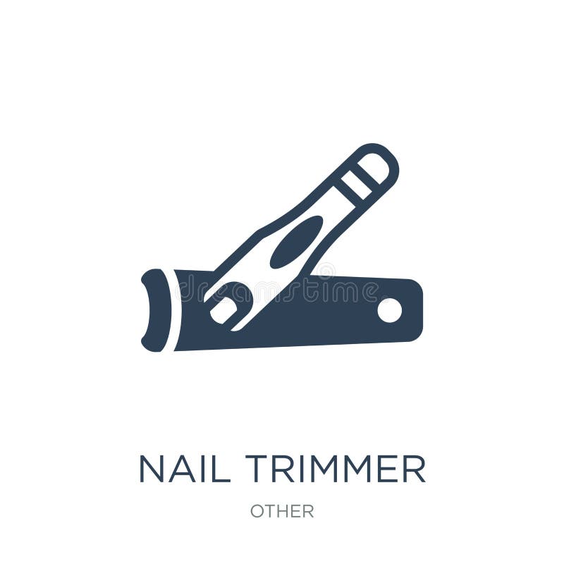 Nail Trimmer Icon in Trendy Design Style. Nail Trimmer Icon Isolated on White Background Stock ...