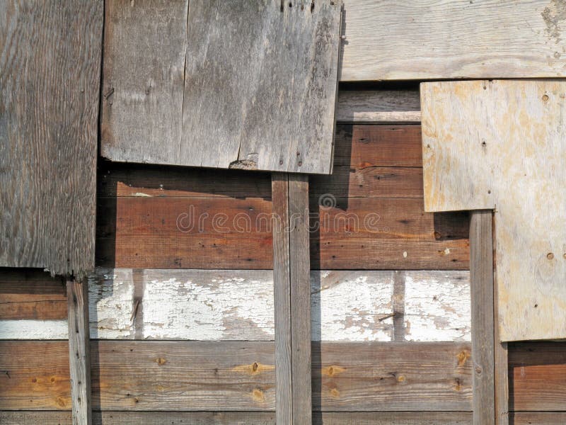 Nailed Wood Panel Abstract. Stock Photo - Image of butted, hardwood ...