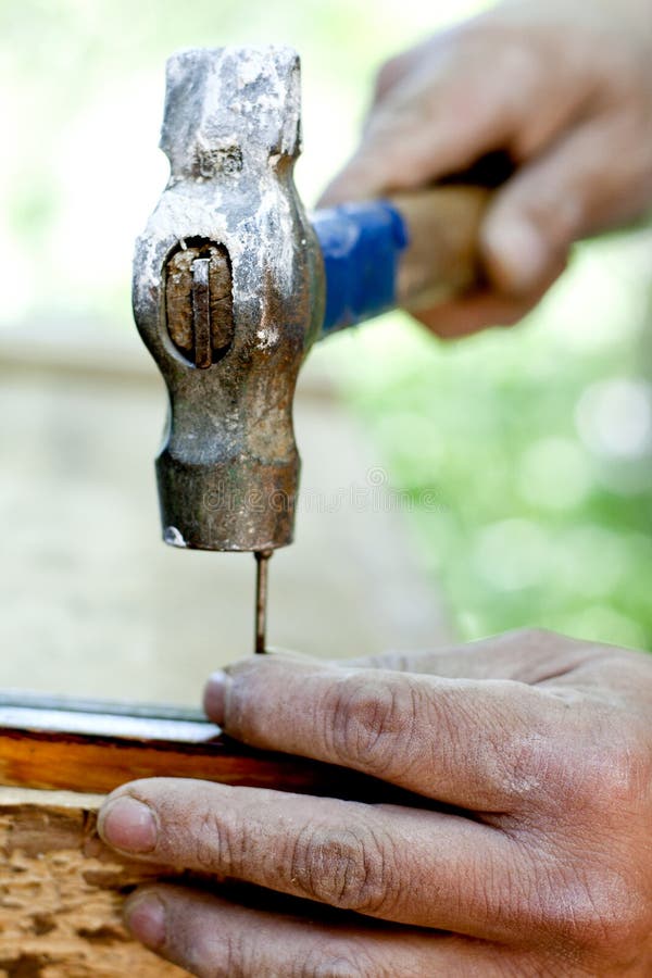 Nailing stock photo. Image of construction, repairing - 19717352