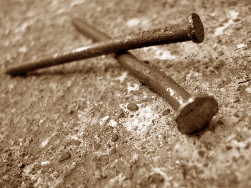 Nails stock image. Image of macro, metal, sepia, object - 2824089