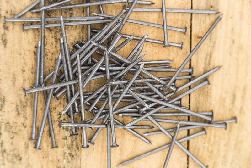Nails on boards stock image. Image of manual, home, ideas - 37751811