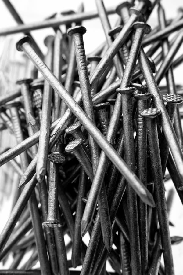 Nails stock image. Image of sharp, objects, macro, metal - 57767623