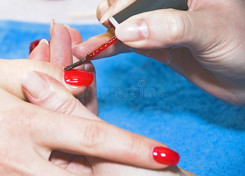 Figures on nails stock photo. Image of female, cosmetic - 2720894
