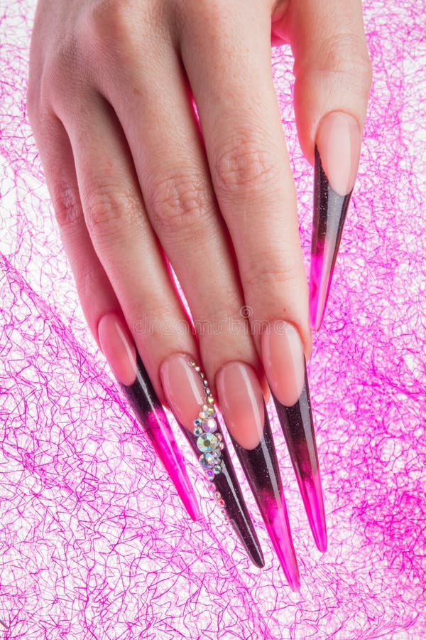 Nails and hands stock image. Image of manicure, enamel - 38297157
