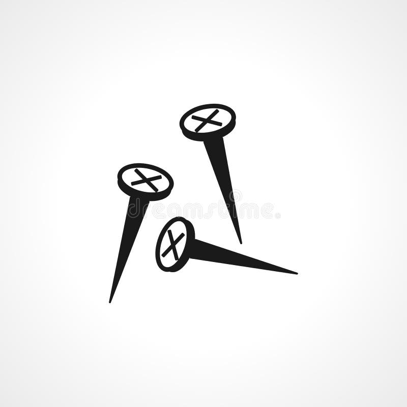 Nails Icon. Nail Vector Icon. Nail Isolated Icon Stock Vector ...