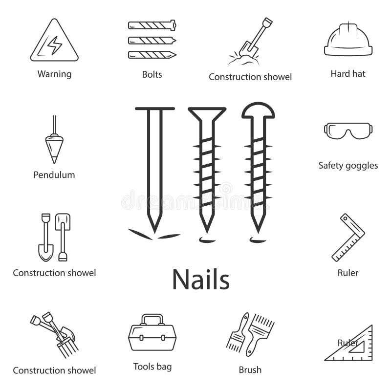 Nails Icon. Simple Element Illustration. Nails Symbol Design from ...