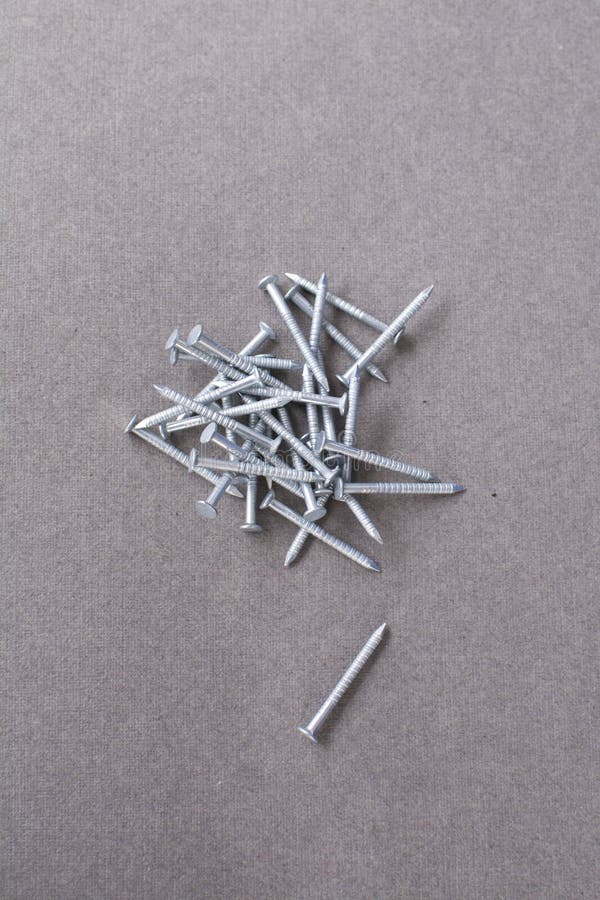 Nails. a Set of Nails. Construction Abstraction Stock Image - Image of ...
