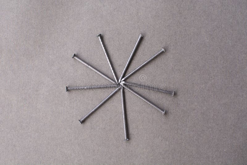 Nails. a Set of Nails. Construction Abstraction Stock Image - Image of ...