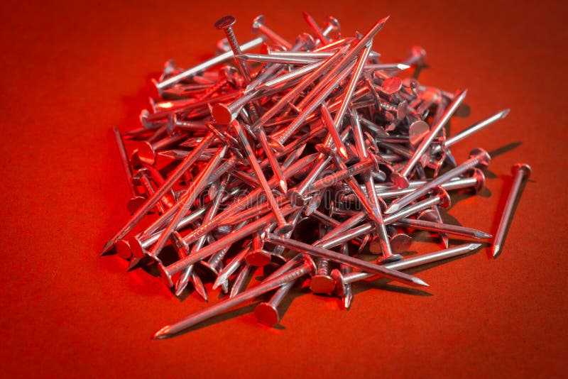 Nails stock photo. Image of shiny, metallic, nail, steel - 39837552