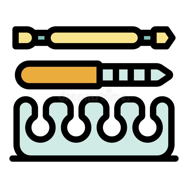 Nails Tool Icon Color Outline Vector Stock Vector - Illustration of ...