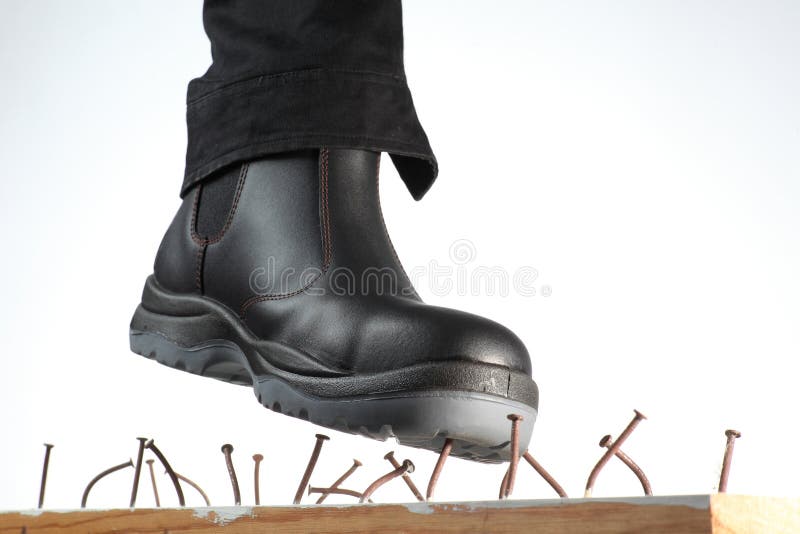 Boot Nails trap stock photo. Image of bent, conquer, success - 11760610
