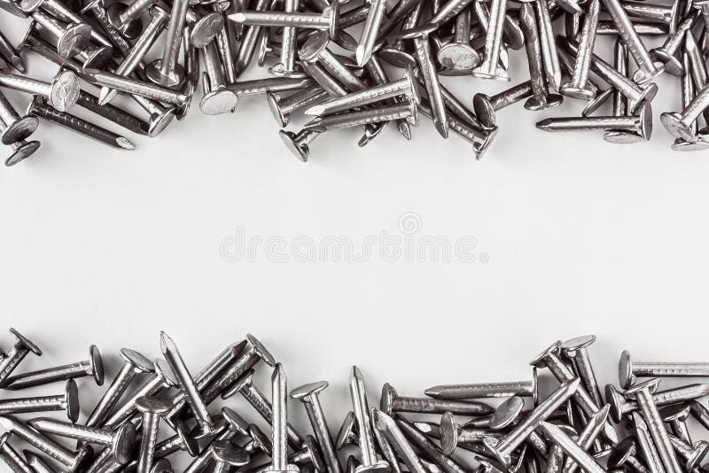 Nails and Screws Full Border Stock Photo - Image of empty, metal: 3591148