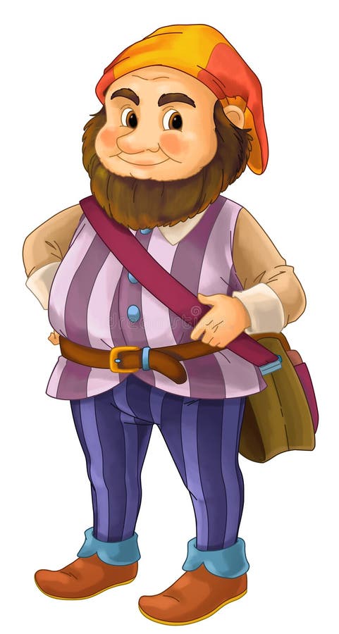Nain de bande dessinée illustration stock. Illustration du artistique ...