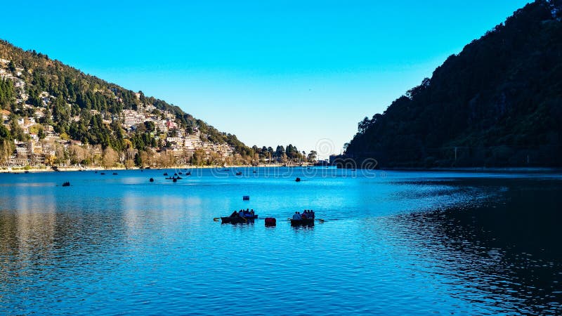 Nainital lake stock photo. Image of naini, tourism, blue - 91611128