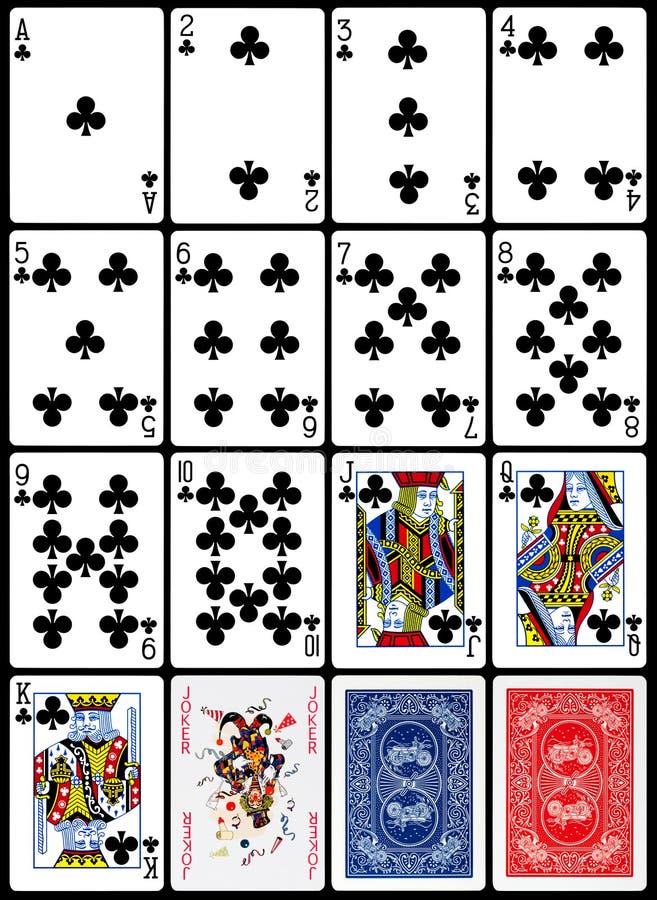 Baraja De Naipes Por Completo Completa Ilustración del Vector ...