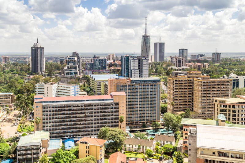 Nairobi Del Centro - Capitale Del Kenya Immagine Stock - Immagine di ...