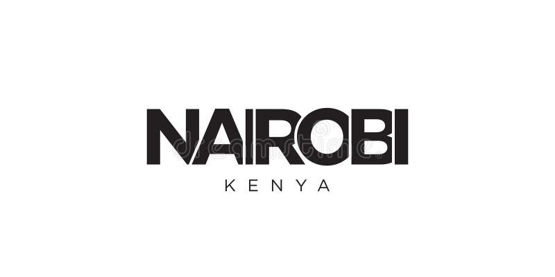 Nairobi in the Kenya Emblem. the Design Features a Geometric Style ...