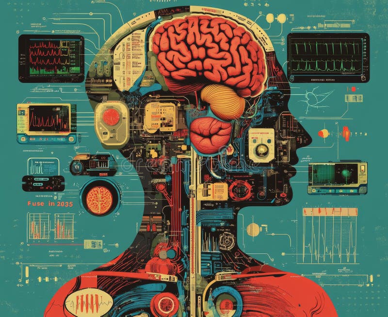 Naizo029human Body Alongside Info Graphics, Featuring an Abstract ...