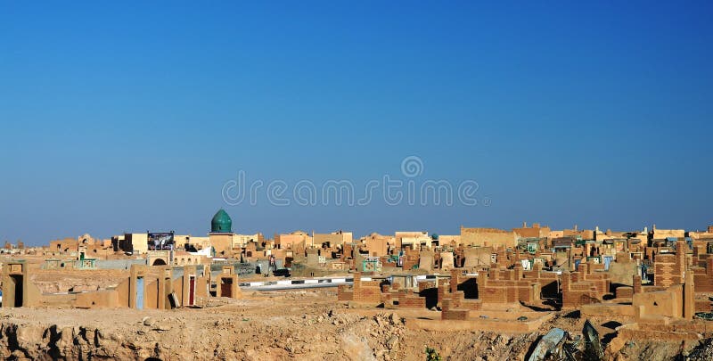 Najaf Sea or Salam Lake Shore, Sunset, an-Najaf Iraq Stock Photo ...