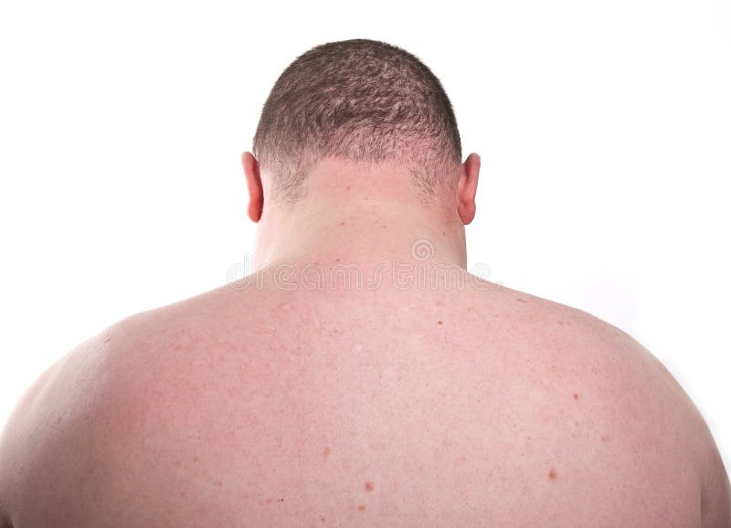 Fat Mens Body Measurements.Back Views Stock Image - Image of gain, flat ...