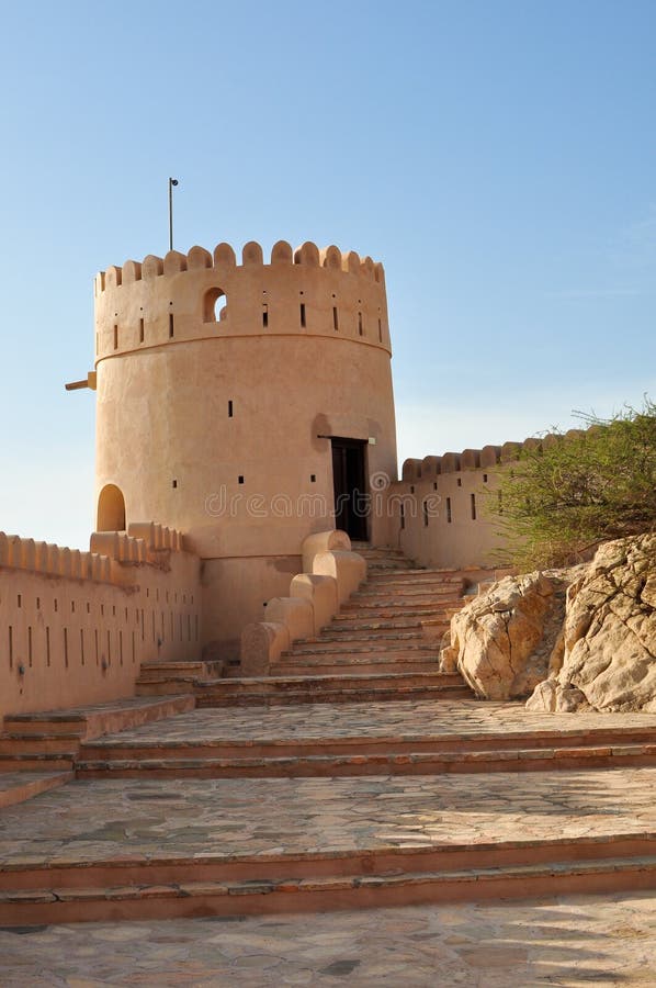Nakhal Fort stock image. Image of oman, brown, nakhal - 11892459