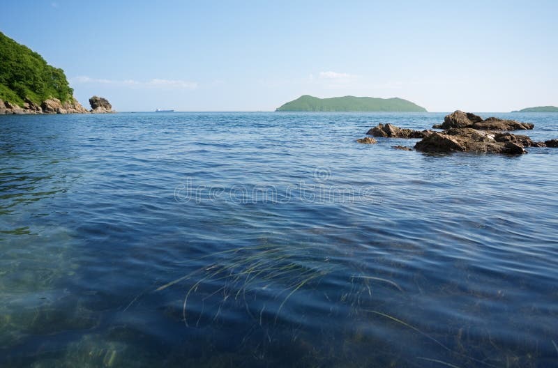 Nakhodka Bay stock photo. Image of scenic, rocky, clear - 26442620
