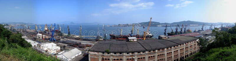 Nakhodka bay stock photo. Image of cranes, beach, coil - 4527040