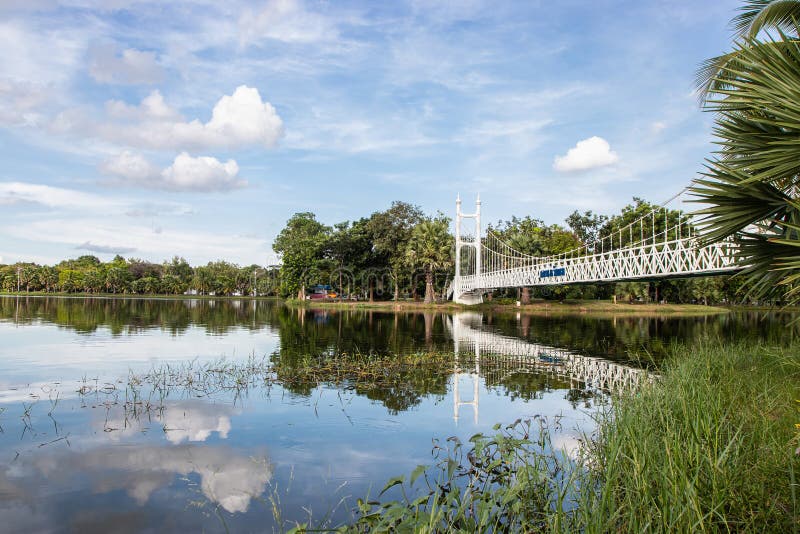 The White Bridge at Bung Ta Lua Water Park in Nakhon Ratchasima ...