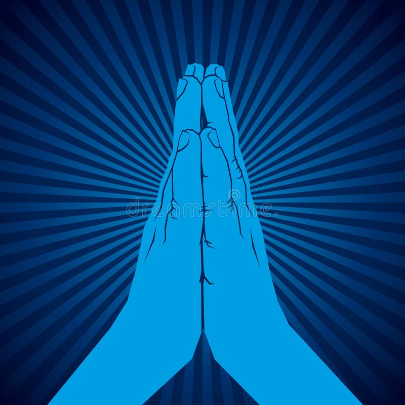 Namaskar hand icon stock vector. Illustration of meditation - 35939342