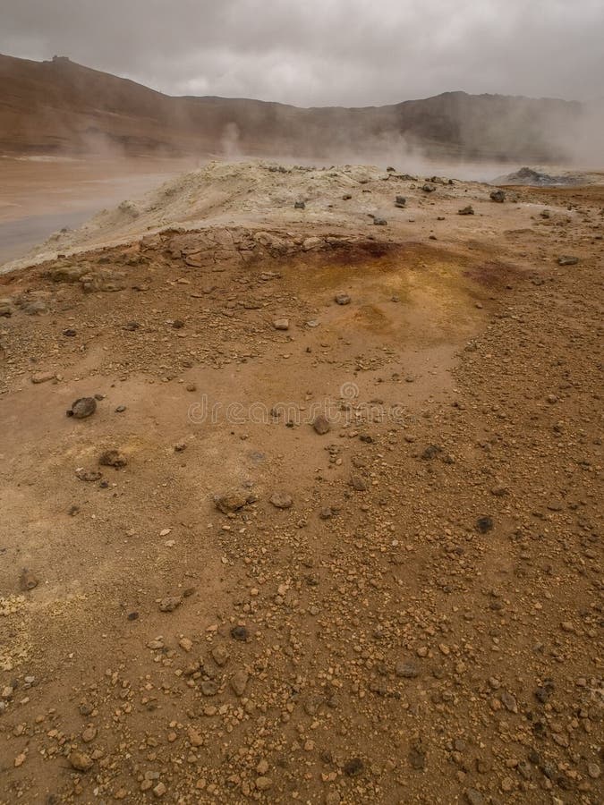 Namaskard Myvatn Iceland stock photo. Image of boiling - 62947016