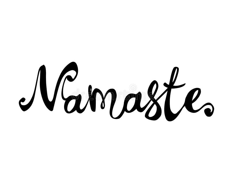 Namaste Script Stock Illustrations – 361 Namaste Script Stock ...