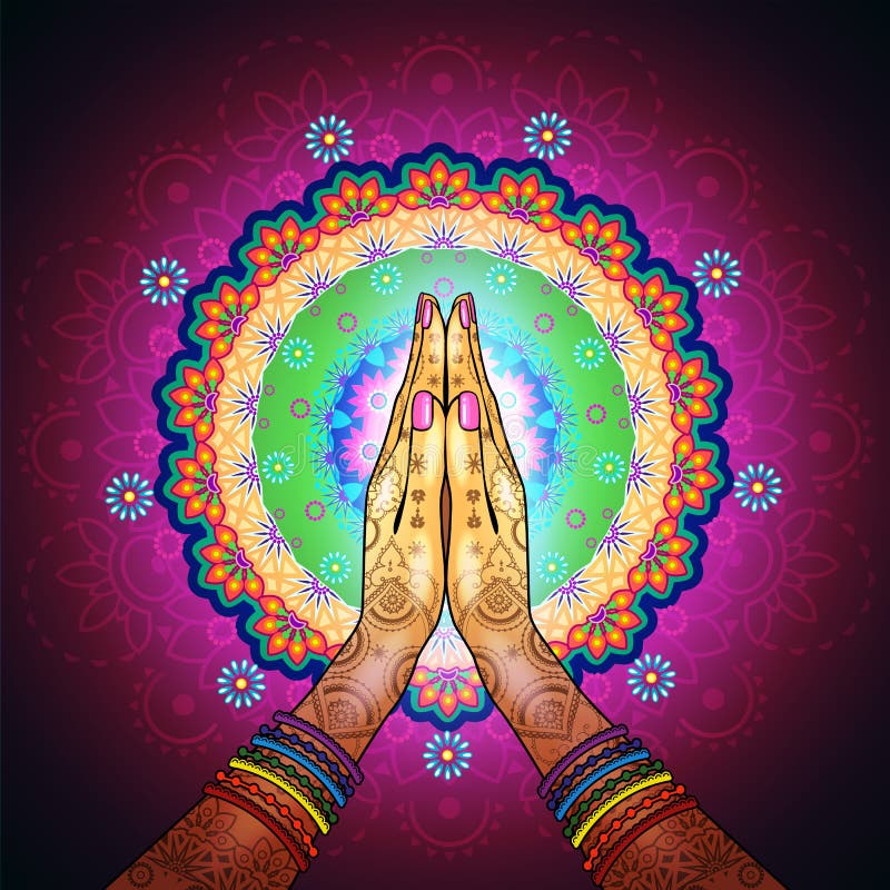 Namaste Stock Illustrations – 8,371 Namaste Stock Illustrations ...