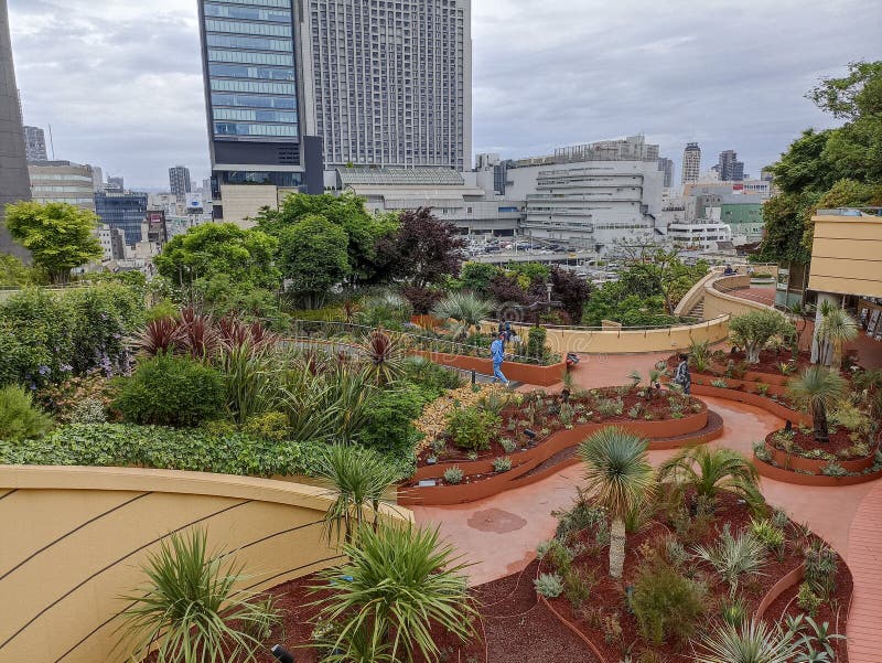 Namba Parks, Osaka, Japan editorial stock photo. Image of garden ...